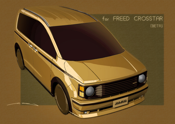 2025年冬、発売予定【DAMD FREED ISOLATOR】 のスケッチを特別公開！ | エアロパーツ、ドレスアップのダムド DAMD Inc.